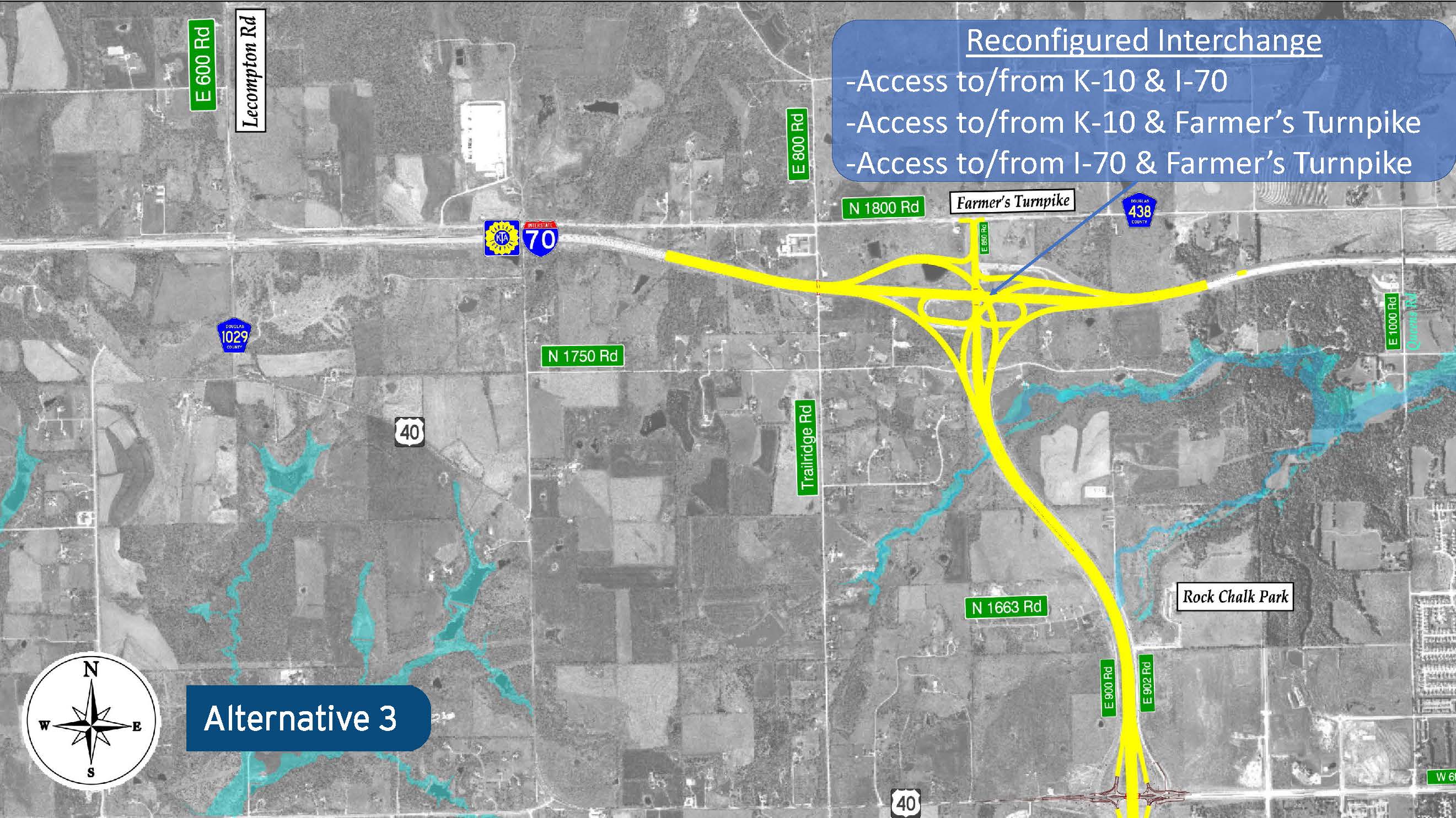KDOT presents 3 possible reconfigurations of north interchange of South ...
